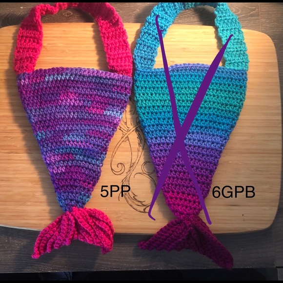 Hand Crafted | Bags | Handmade Crochet Mermaid Purses With Handles ...